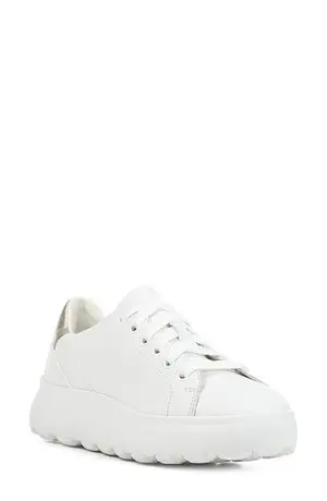 Geox Spherica Sneaker White/ Gold
