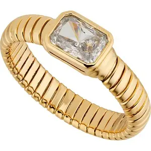 Nadri Omega Flex Ring - Gold