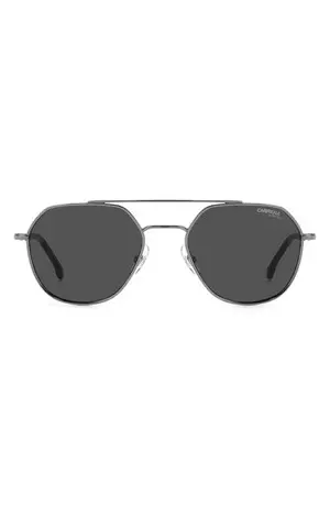 Carrera Eyewear Carrera Eyewear 53mm Round Sunglasses Dark Ruth/grey