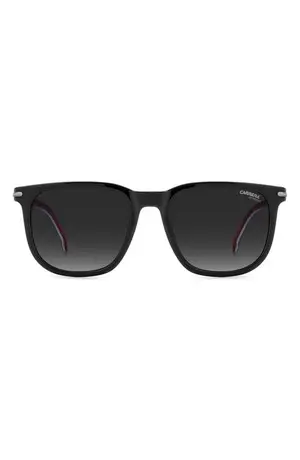 Carrera Eyewear 54mm Rectangular Sunglasses - Black Grey Shaded