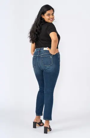 SLINK JEANS High-rise Ankle Skinny Jeans - Macie