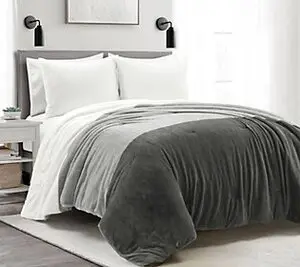 LUSH DECOR Farmhouse Color Block Ultra Comforte R 3pc F/q - One-color