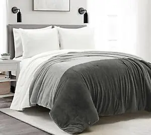 LUSH DECOR Farmhouse Color Block Ultra Comforte R 3pc King - One-color
