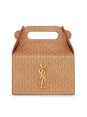 Saint Laurent Take Away Box Bag - Brown