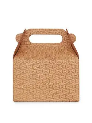 Saint Laurent Take Away Box Bag - Brown