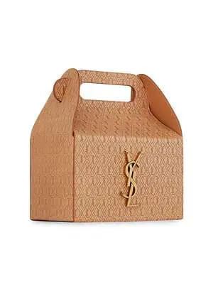 Saint Laurent Take Away Box Bag - Brown