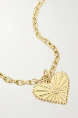 MARLO LAZ Small Pour Toujours Heart Diamond Bracelet