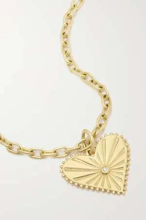 MARLO LAZ Small Pour Toujours Heart Diamond Bracelet