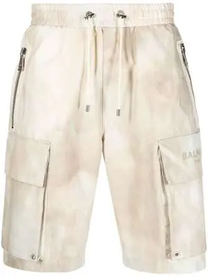 Balmain Faded-effect Cargo Shorts