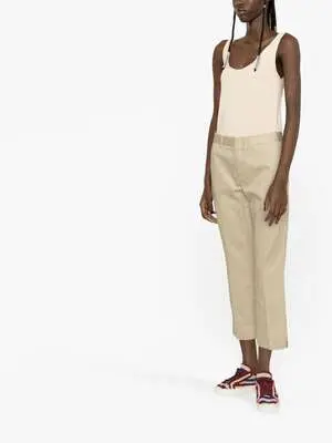 Aspesi Scoop Neck Knitted Vest Top - Neutrals