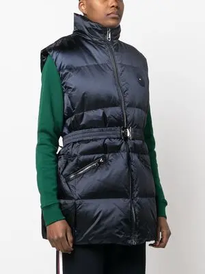 Tommy Hilfiger Logo-patch Padded Gilet - Blue