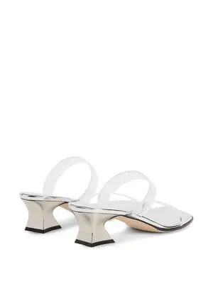 GIUSEPPE ZANOTTI Transparent Mid-block Sandals