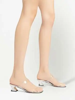 GIUSEPPE ZANOTTI Transparent Mid-block Sandals