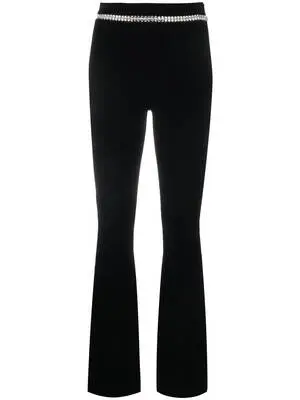 Rabanne Crystal-embellished Flared Trousers