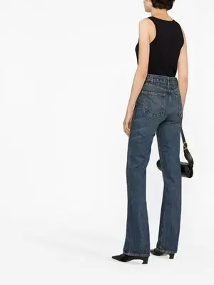 NILI LOTAN Flared-cut Leg Jeans - Blue