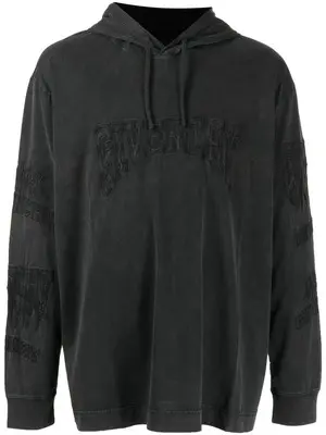 Givenchy Embroidered Logo Faded-effect Hoodie