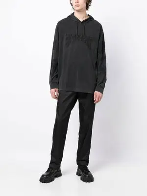 Givenchy Embroidered Logo Faded-effect Hoodie