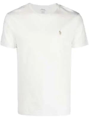 Polo Ralph Lauren Logo-embroidered Cotton T-shirt - White