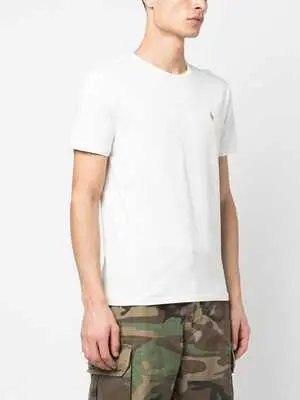 Polo Ralph Lauren Logo-embroidered Cotton T-shirt - White
