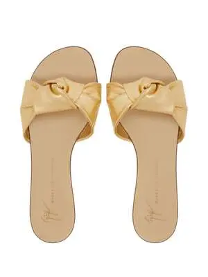 GIUSEPPE ZANOTTI Aycha Knot Flat Sandals