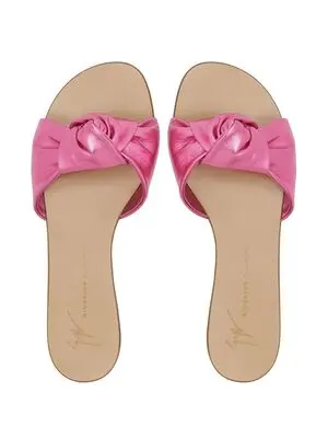 GIUSEPPE ZANOTTI Aycna Flat Sandals - Pink
