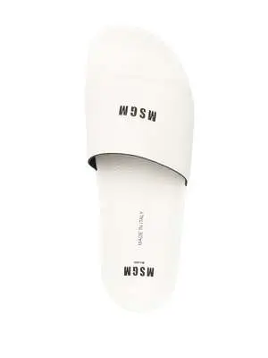 MSGM Logo-print Sliders - Neutrals