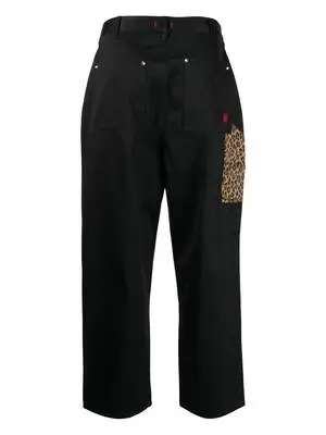 CLOT Carpenter Leopard-print Trim Trousers