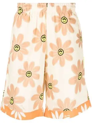 BARROW Floral-print Cotton Shorts