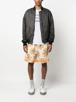BARROW Floral-print Cotton Shorts