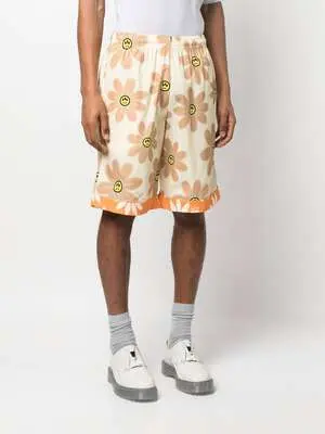 BARROW Floral-print Cotton Shorts