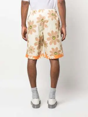 BARROW Floral-print Cotton Shorts
