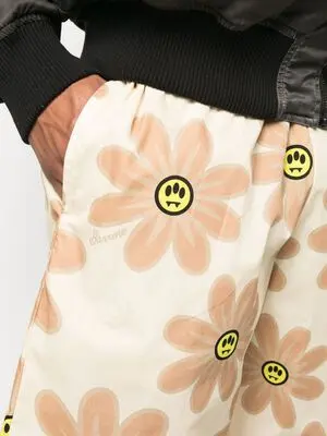 BARROW Floral-print Cotton Shorts