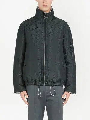 FERRAGAMO Floral Print Bomber Jacket