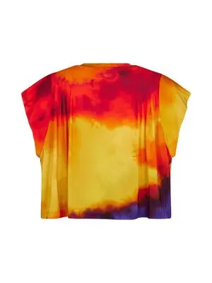 Rabanne Tie-dye Crew-neck T-shirt - Orange