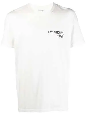 FAY Logo-print T-shirt - White