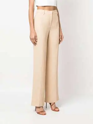 Alberta Ferretti High-waisted Straight-leg Trousers