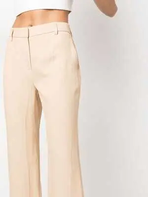 Alberta Ferretti High-waisted Straight-leg Trousers