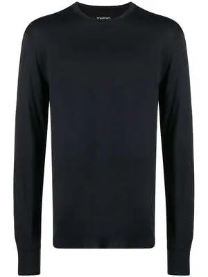 TOM FORD Round-neck Long-sleeve T-shirt - Black