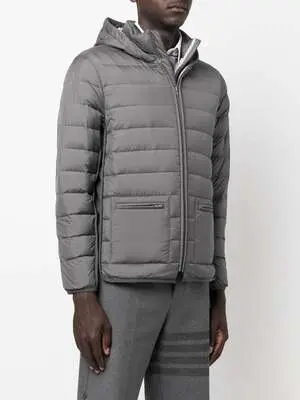 Thom Browne Zip-front Padded Jacket - Grey