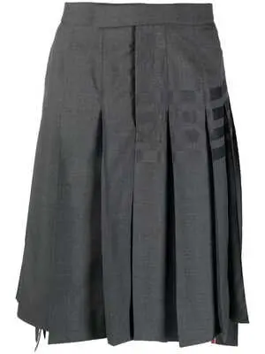 Thom Browne Stepped Box-pleat Skirt