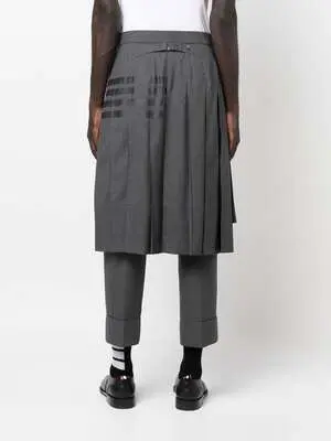 Thom Browne Stepped Box-pleat Skirt