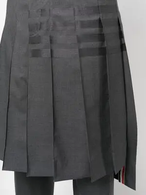 Thom Browne Stepped Box-pleat Skirt