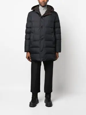 MOORER Drawstring Hood Padded Coat
