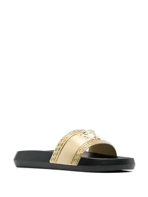 Versace Palazzo Medusa Plaque Slides - Gold