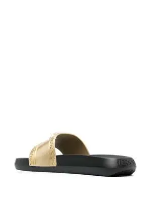 Versace Palazzo Medusa Plaque Slides - Gold