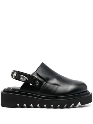 Toga Buckled Ankle-strap Clogs