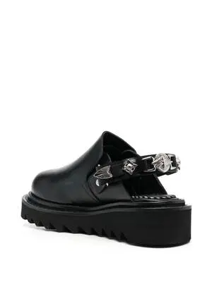 Toga Buckled Ankle-strap Clogs