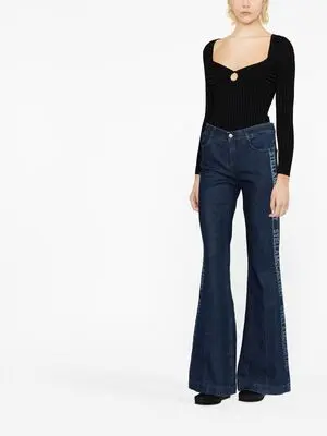 Stella McCartney Cut-out Knit Top - Black