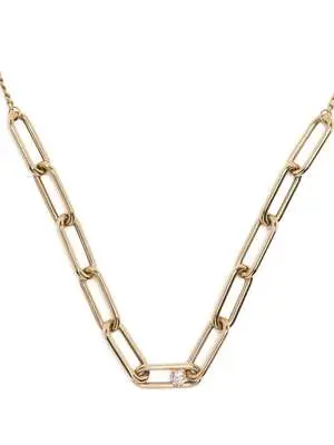 Zoe Chicco 14kt Yellow Diamond Chain Necklace - Gold