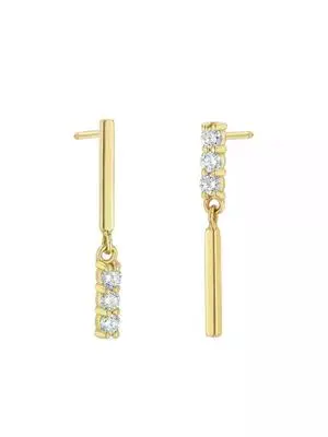 Zoe Chicco 14k Yellow Diamond Drop Earrings - Gold